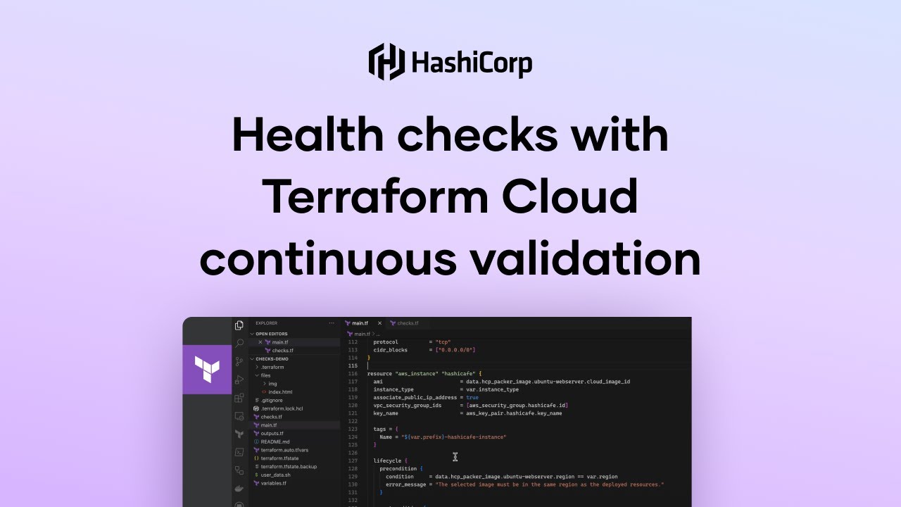 Video: Health checks with HCP Terraform continuous validation