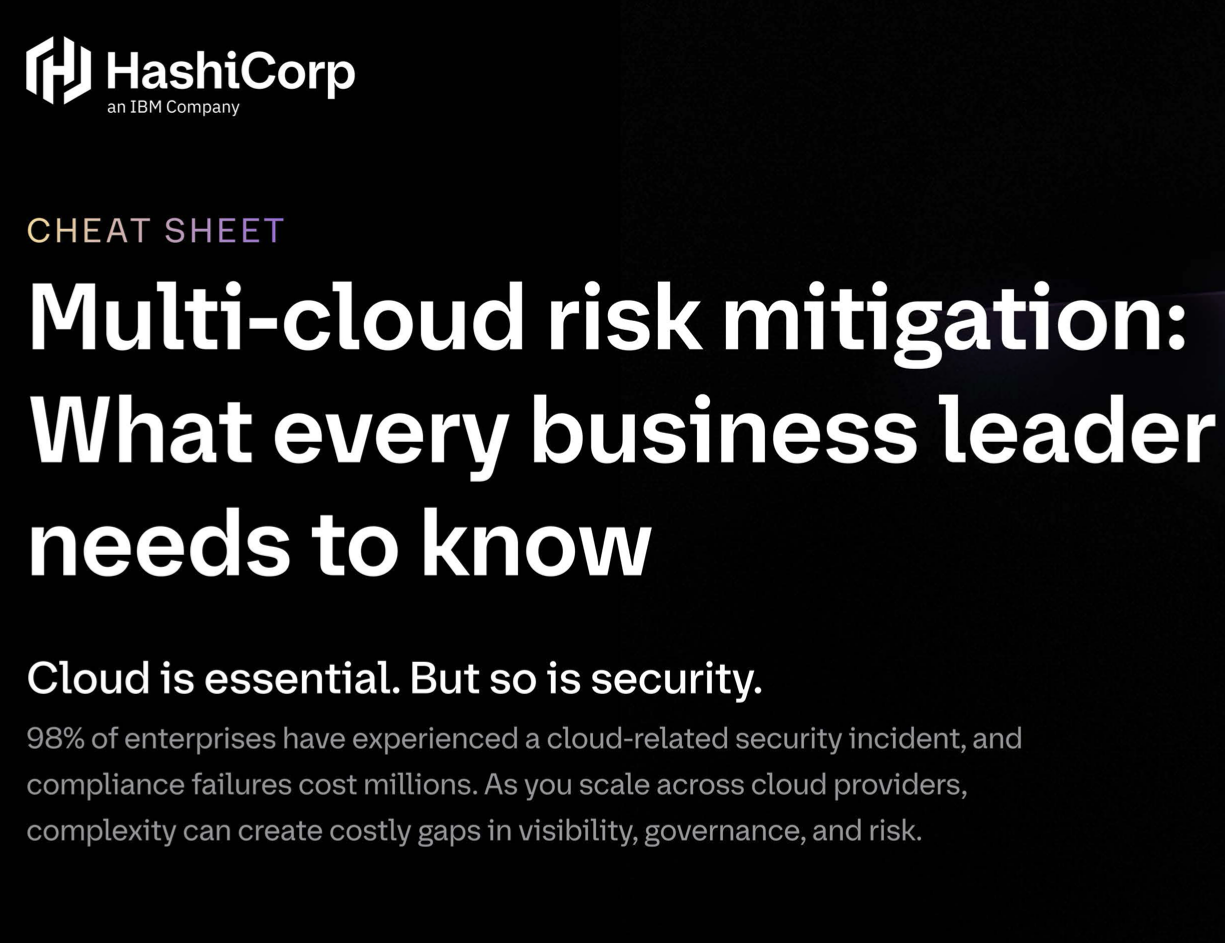 Multi-cloud risk mitigation: What every business leader needs to know [cheat sheet]