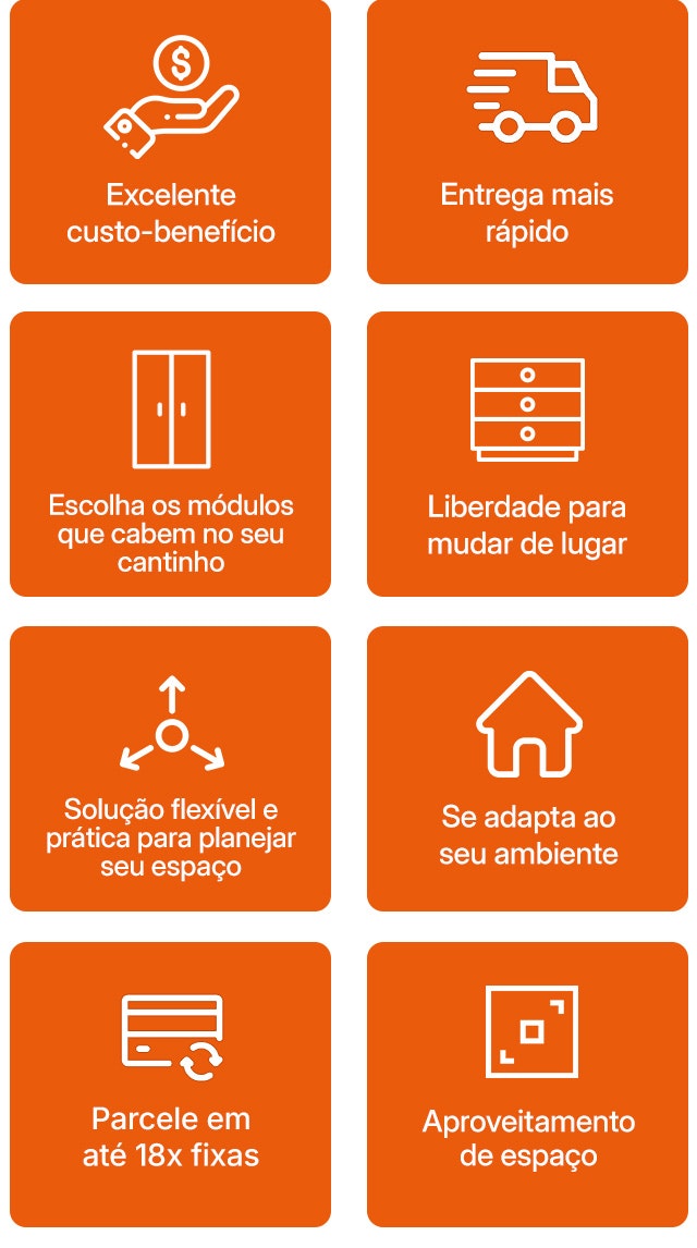 Móveis Modulados | MadeiraMadeira