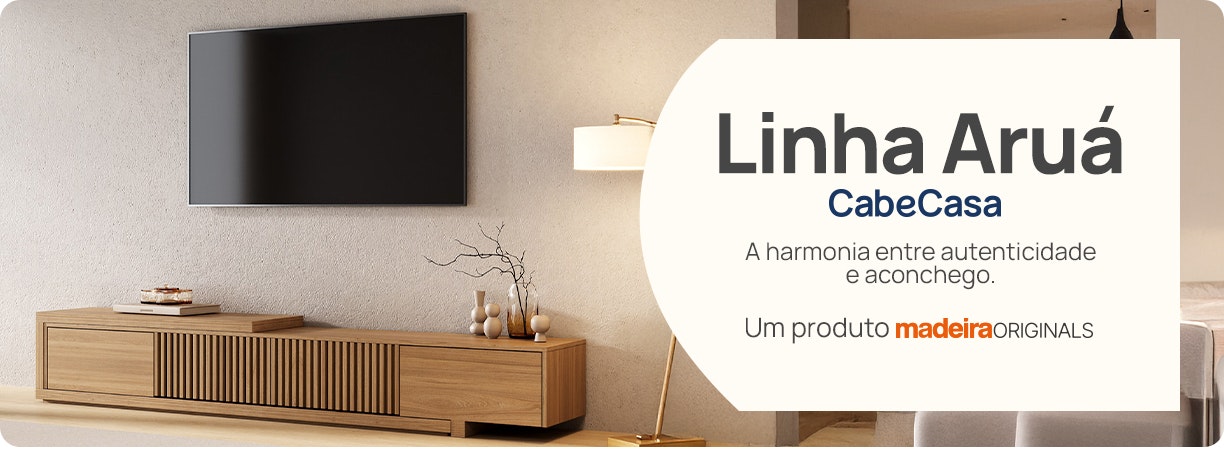 Painel Ripado para TV até 86 Polegadas 240cmx250cm Aruá CabeCasa ...