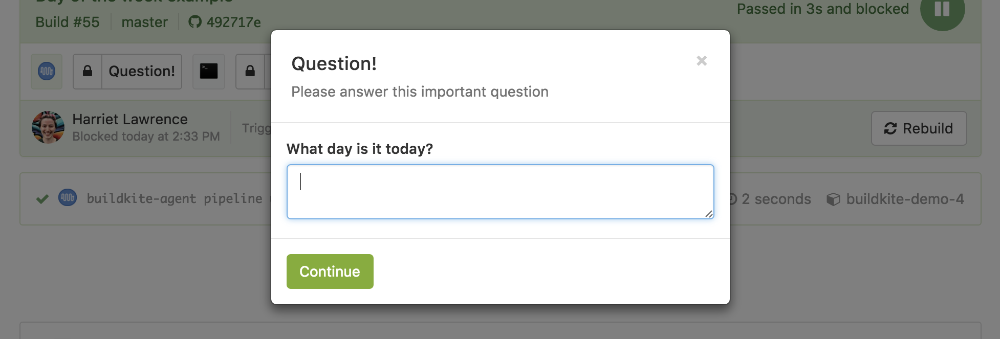 Get data into CI pipelines at runtime with block step inputs | Buildkite