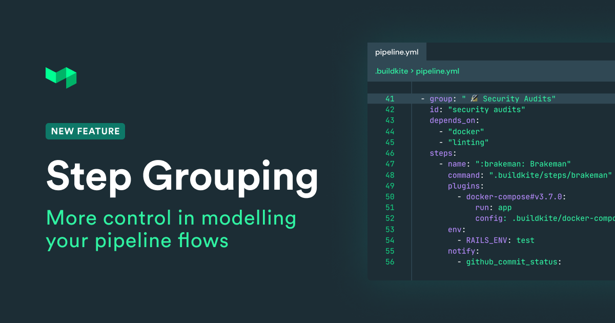 Clean up your CI pipeline UI with group step types | Buildkite