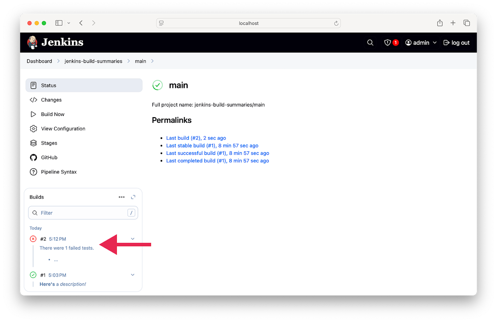 Custom HTML build descriptions in Jenkins | Buildkite