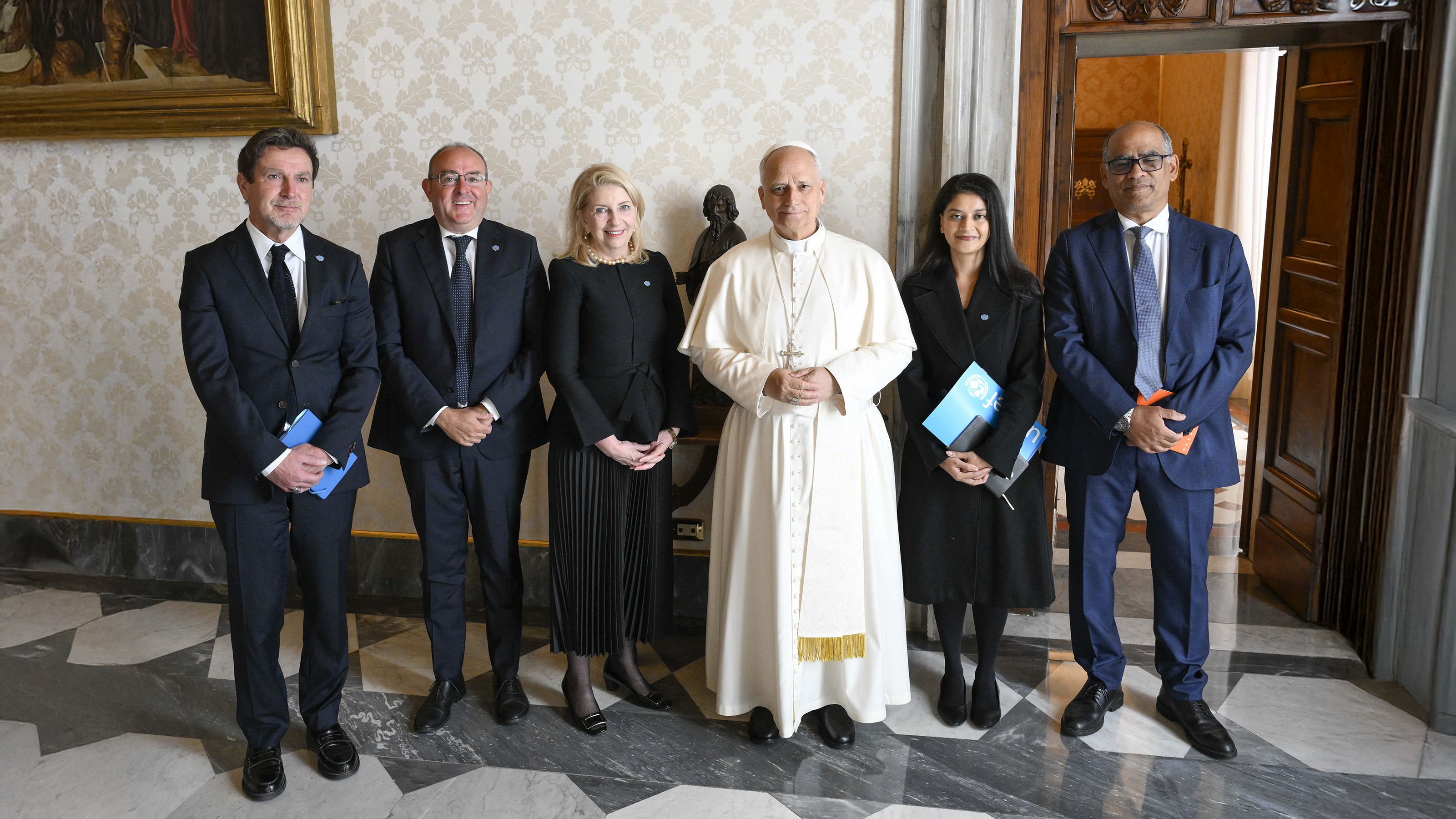 La Direttrice Generale dell'UNICEF, Catherine Russell, incontra Papa ...