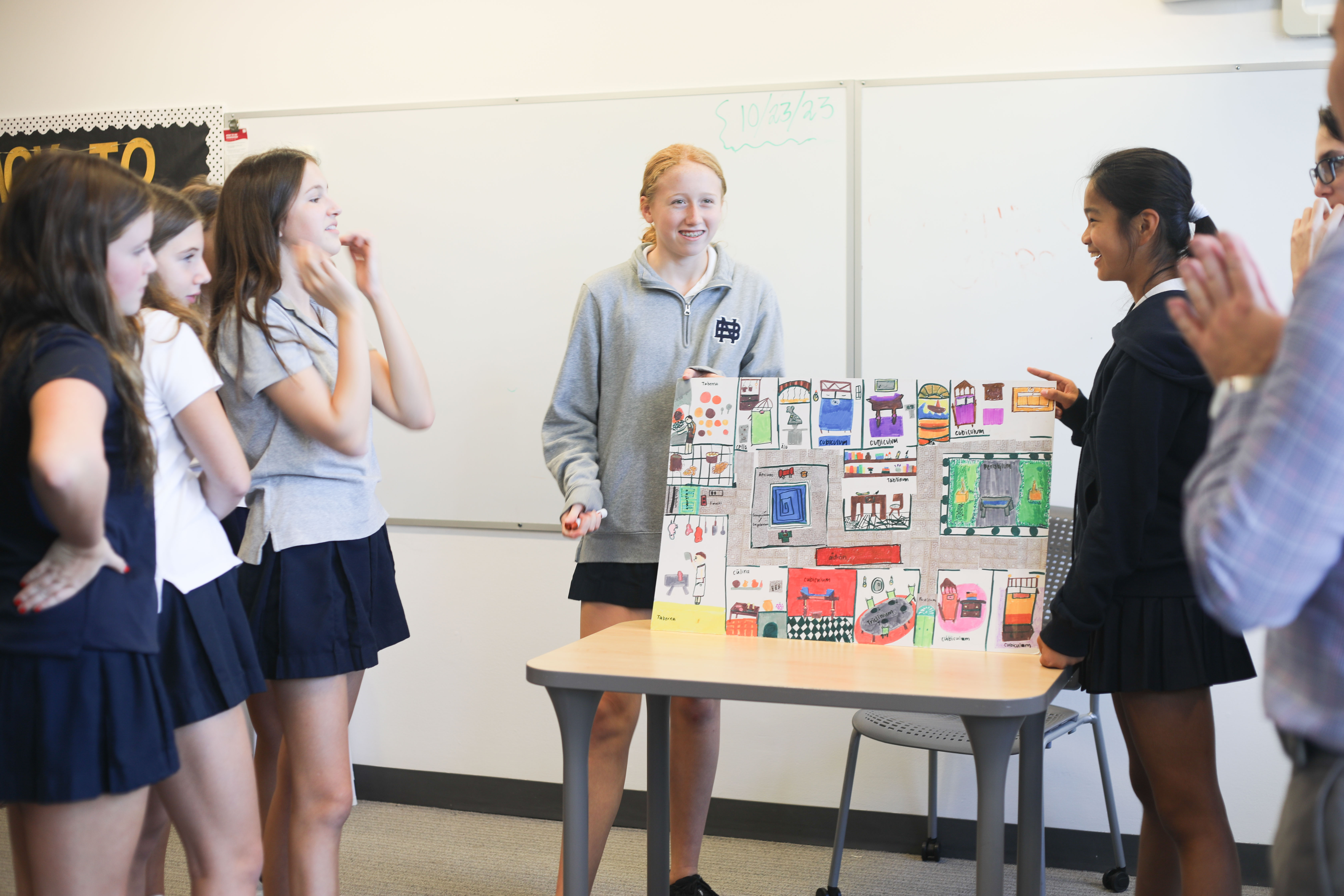 Class VIII Builds Roman Houses