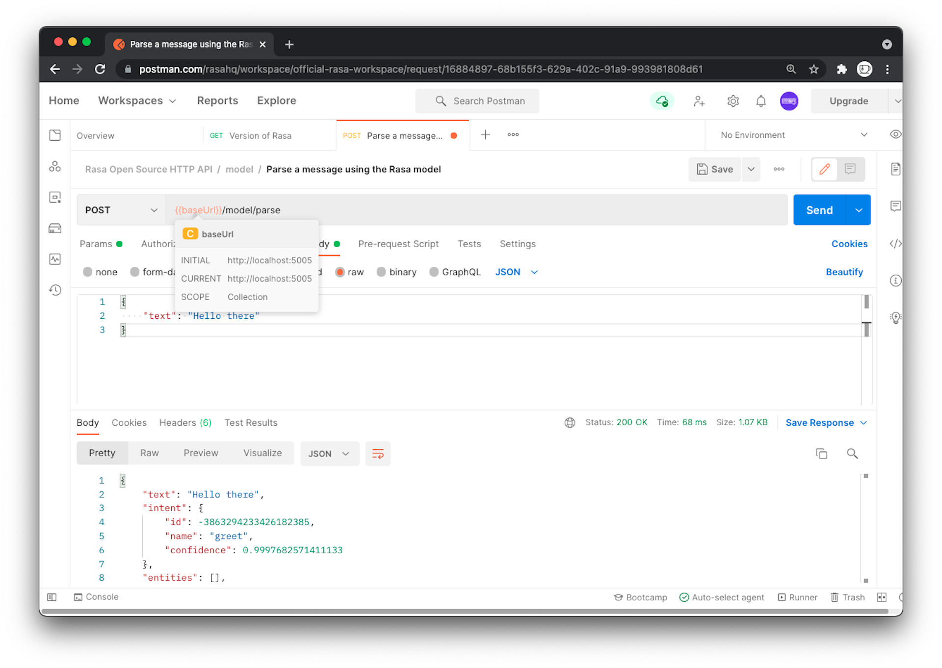 Explore Rasa Apis With Postman The Rasa Blog Rasa