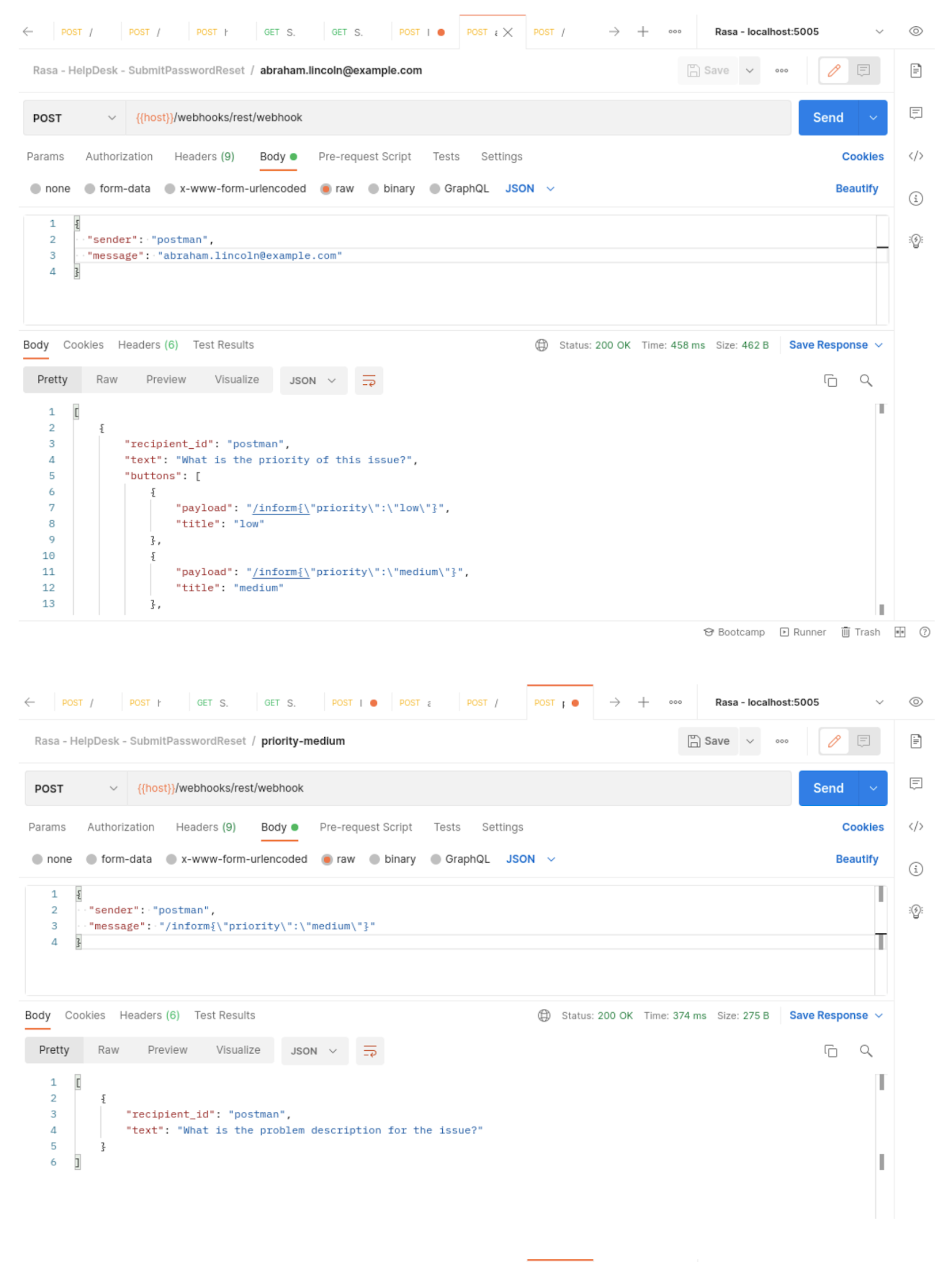 Testing Rasa Custom Actions And Forms Using Postman The Rasa Blog