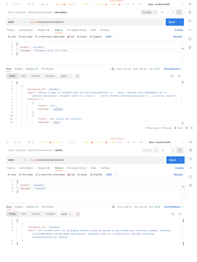 Testing Rasa Custom Actions And Forms Using Postman The Rasa Blog