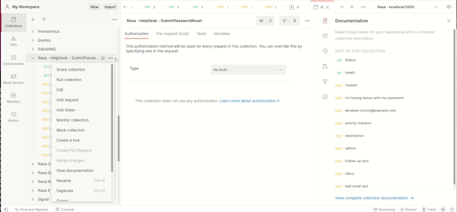 Testing Rasa Custom Actions And Forms Using Postman The Rasa Blog