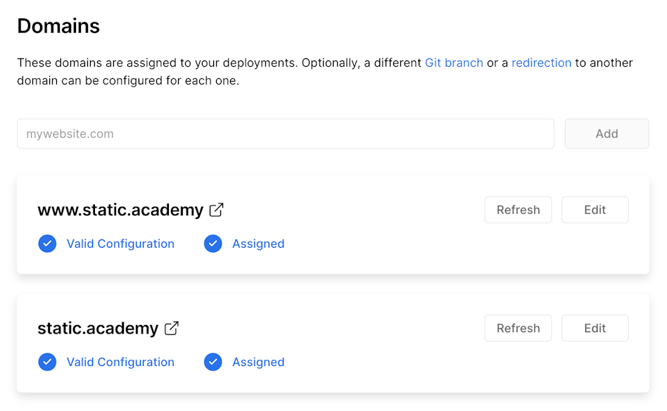 How do I add a custom domain to my Vercel project? – Vercel Docs