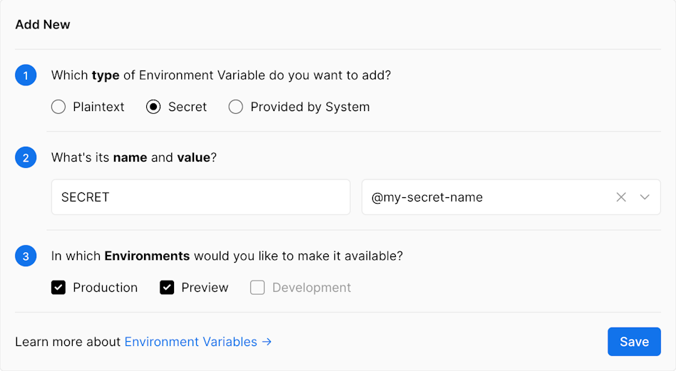 How do I migrate away from `vercel.json` env and build.env? – Vercel Docs