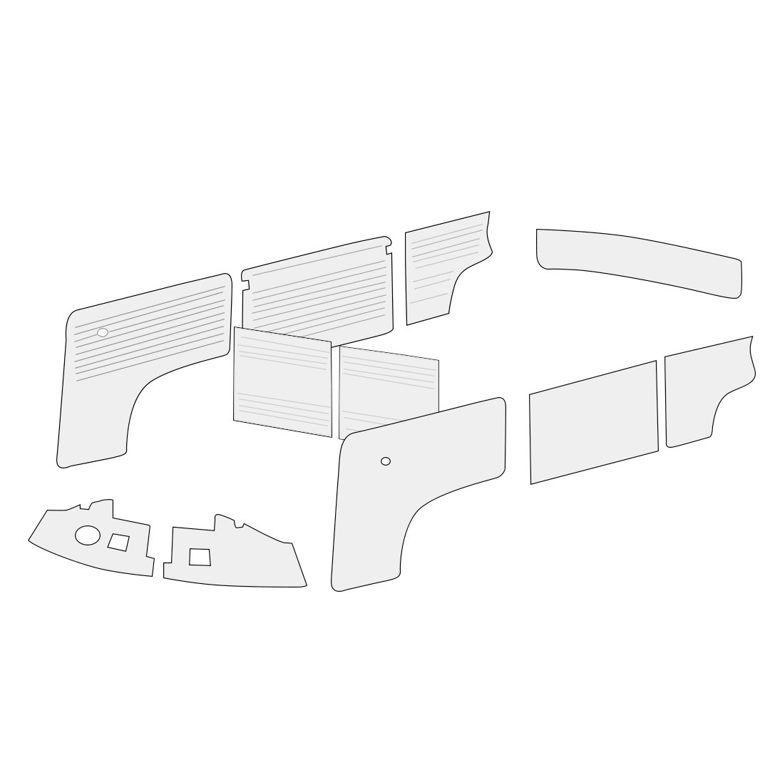 1975 VW Bus Door Panels