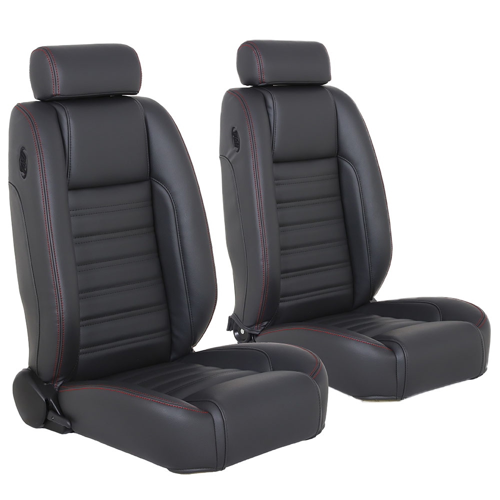 Pro-Trans-Am Bucket Seats With Mini Headrest, Sport Pattern, 1 Pair