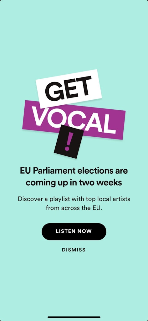 Election day: “Get vocal” the soundtrack for the EU Parliament Elections