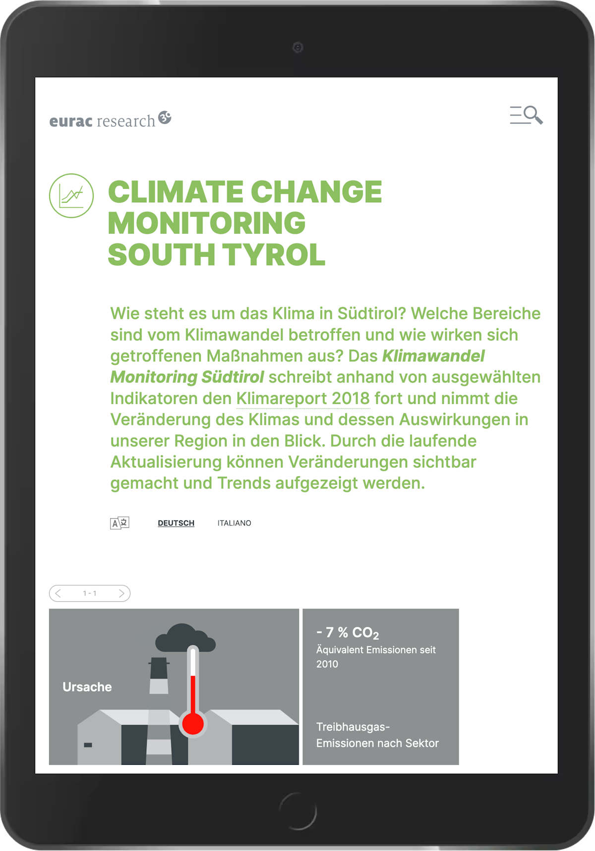 DOI - Climate Change Monitoring South Tyrol