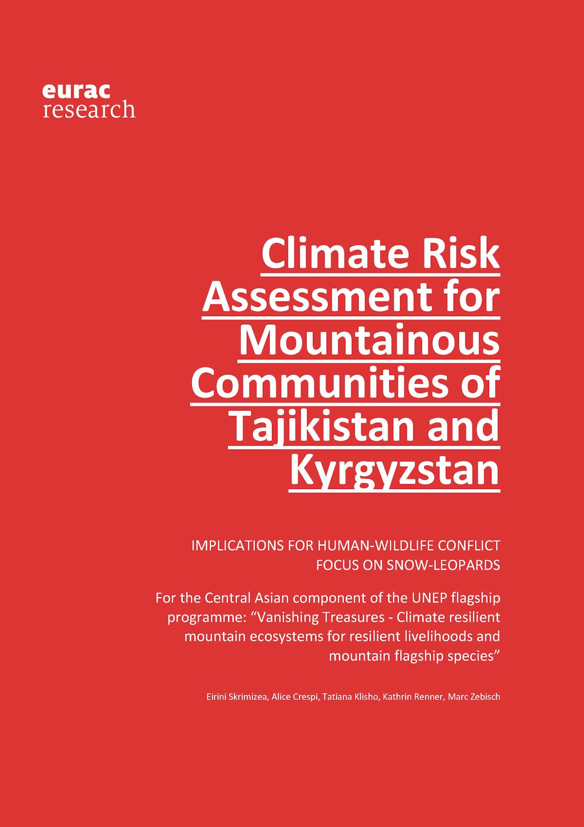DOI - Climate risk assessment for mountainous communities of Tajikistan ...