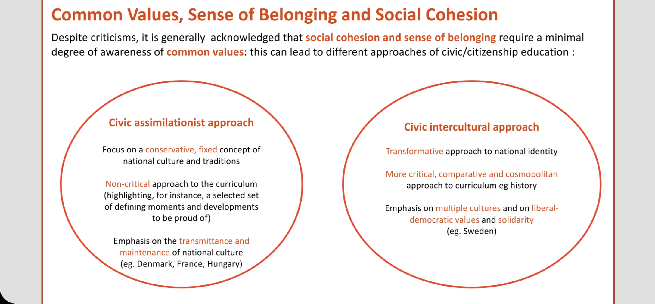 Presentation: Civic Education and Common Values: Meanings, Criticisms ...