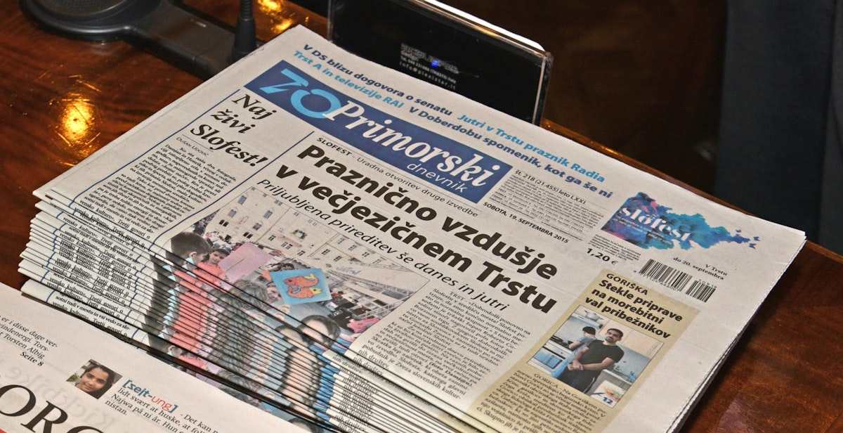 Daily newspaper of the Slovenian minority in Italy under pressure