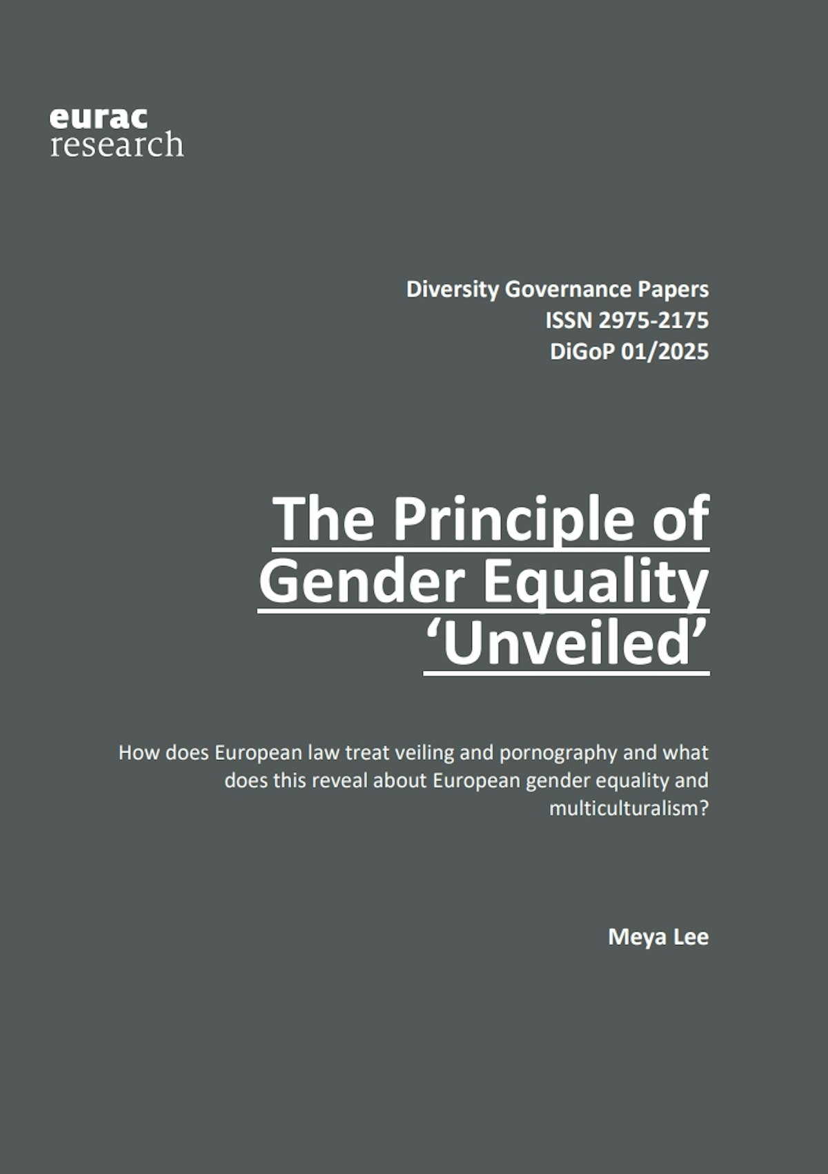 DOI - The Principle of Gender Equality ‘Unveiled’. How does European ...
