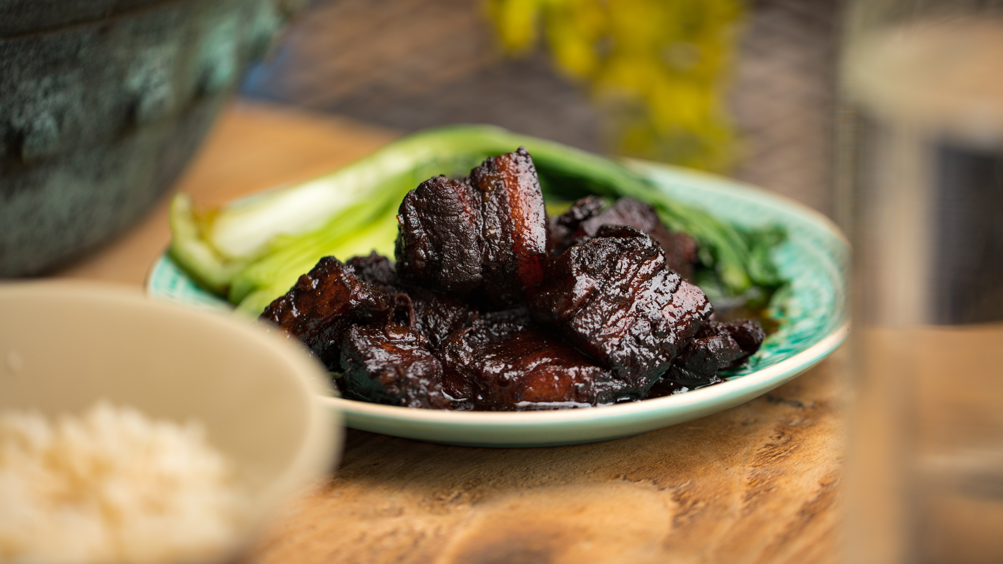 Chinese red braised pork | Pork Recipes | Low & Slow Pan cooking | Big ...