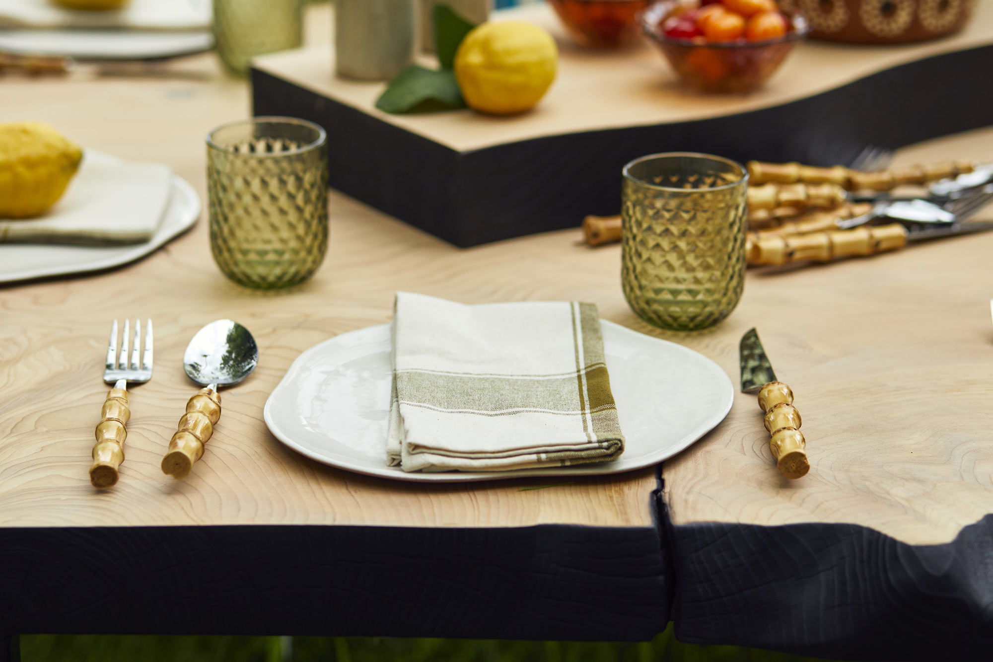 Handmade English Cedar Feasting Tables - Outdoor BBQ Table