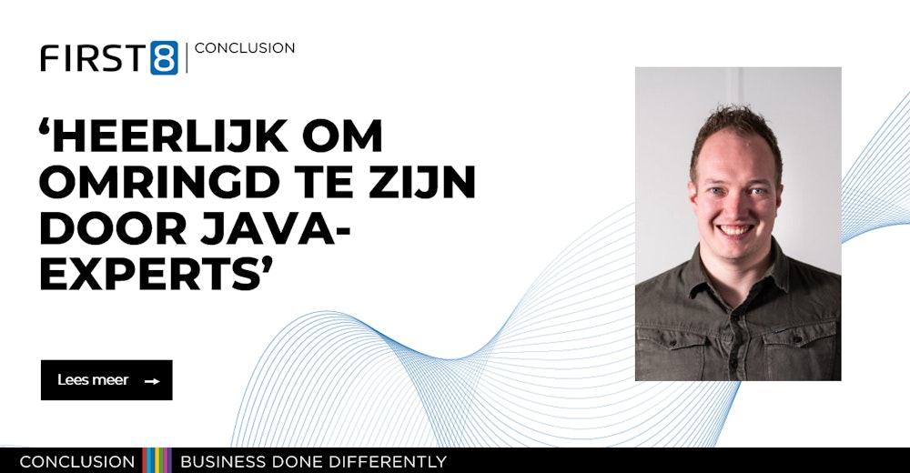 Java Developer bij First8 - Jeffrey
