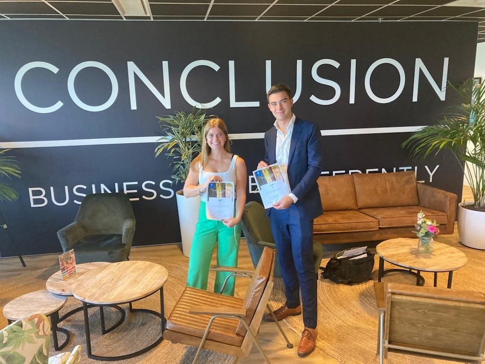 Nieuwe collega's Flo Baak en Evan de Kok | Conclusion Consulting