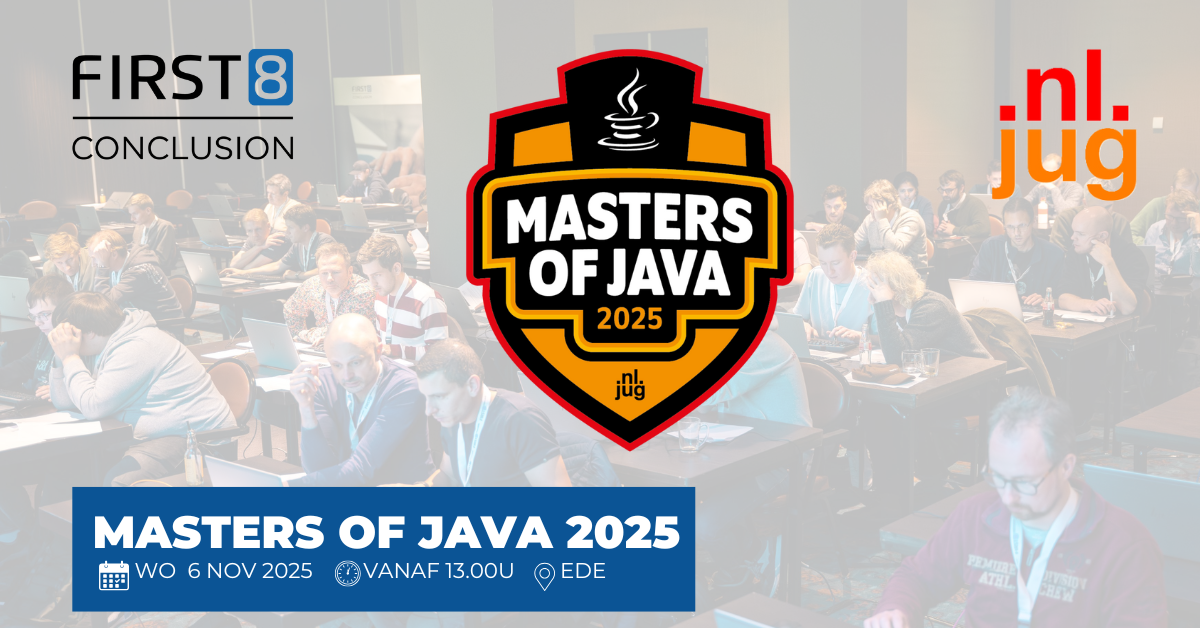 First8 Conclusion hoofdsponsor Masters of Java 2025