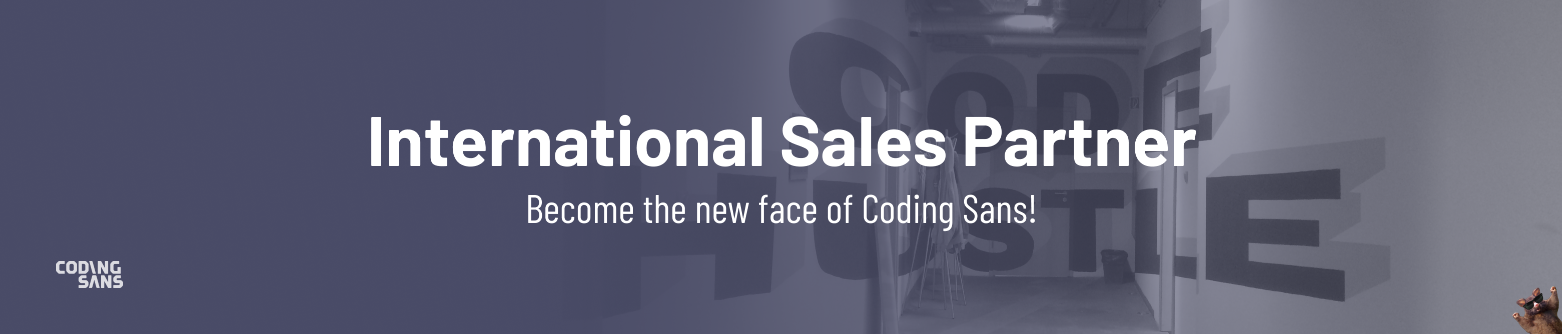 Become an International Sales Partner at Coding Sans!