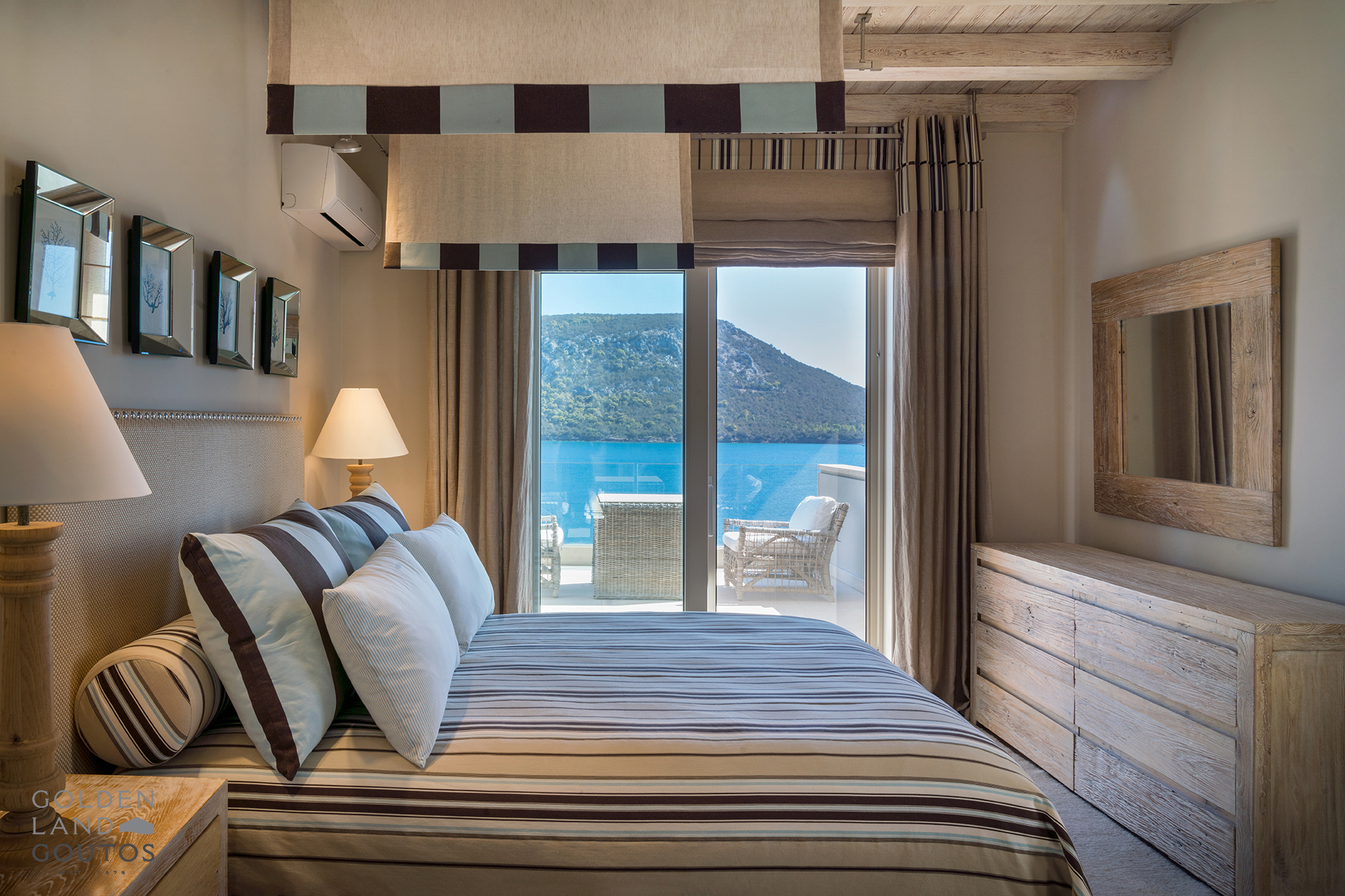 Seafront Mansion with Private Beach on the Greek Riviera