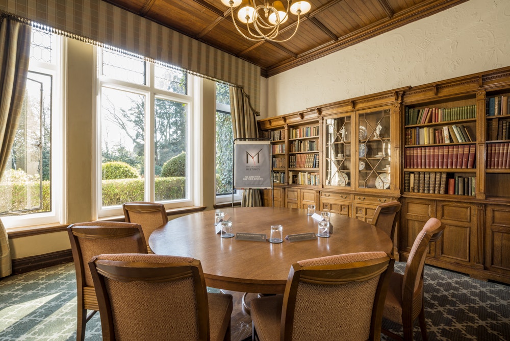 Camberley function rooms - The Library at Macdonald Frimley Hall Hotel