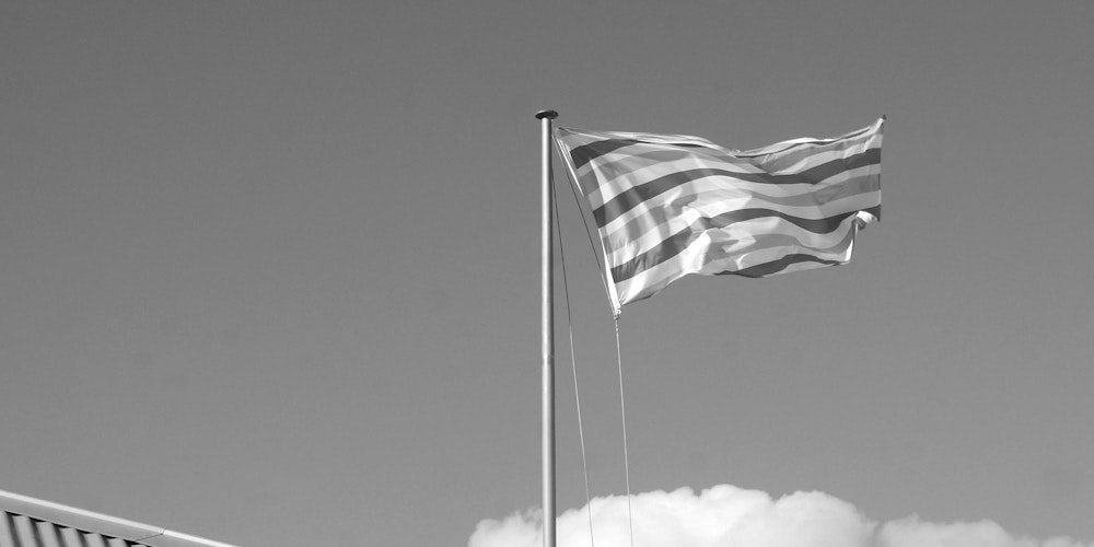 Emily Floyd 3CR 40th anniversary flag