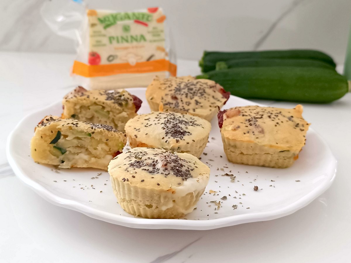 Muffin Salati Zucchine e Formaggio Brigante | Pinna Formaggi