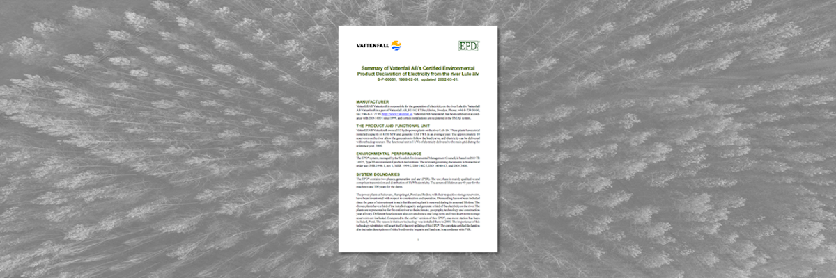 A quarter century since the first EPD! | EPD International