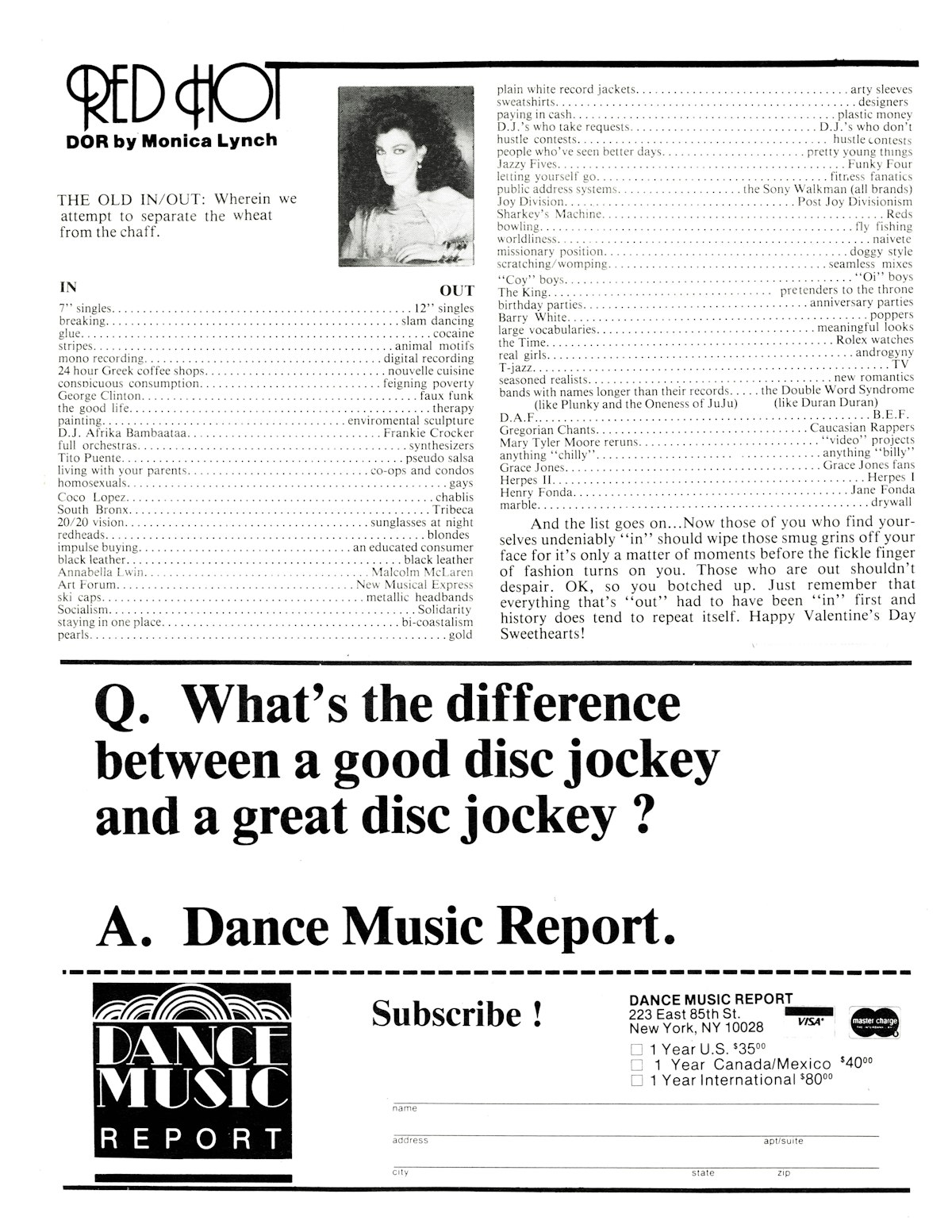 Monica Lynch at Tommy Boy