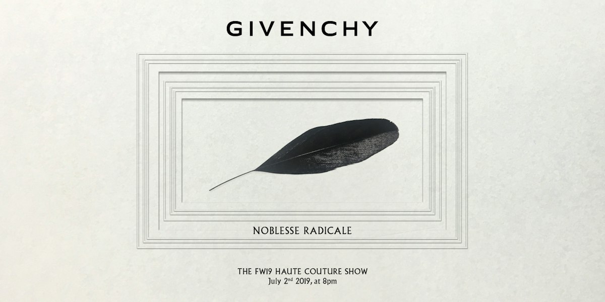 Live Streaming Givenchy Haute Couture F W 2019 20