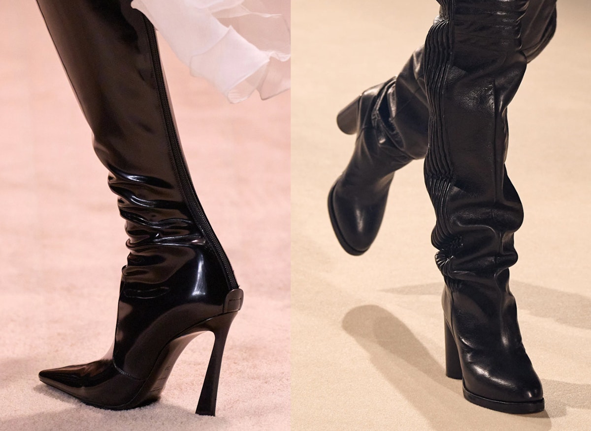 Tra le scarpe invernali gli stivali dominano con tacchi stiletto e ...