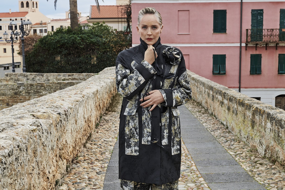 Sharon Stone musa di Antonio Marras ad Alghero per la campagna autunno ...