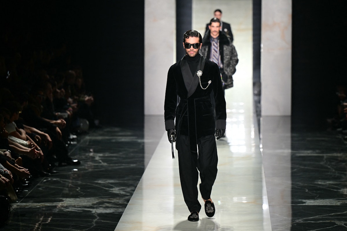 Il ritratto dell’uomo Dolce Gabbana e la sfilata con i 100 look