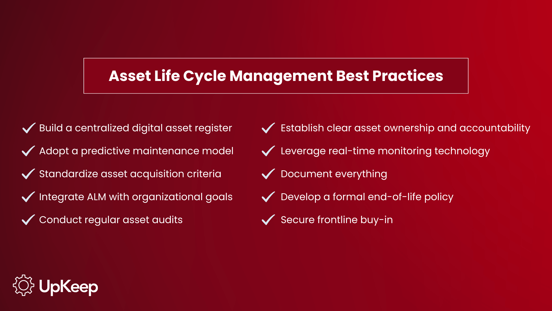 Asset Life Cycle Management Best Practices: A Complete Guide