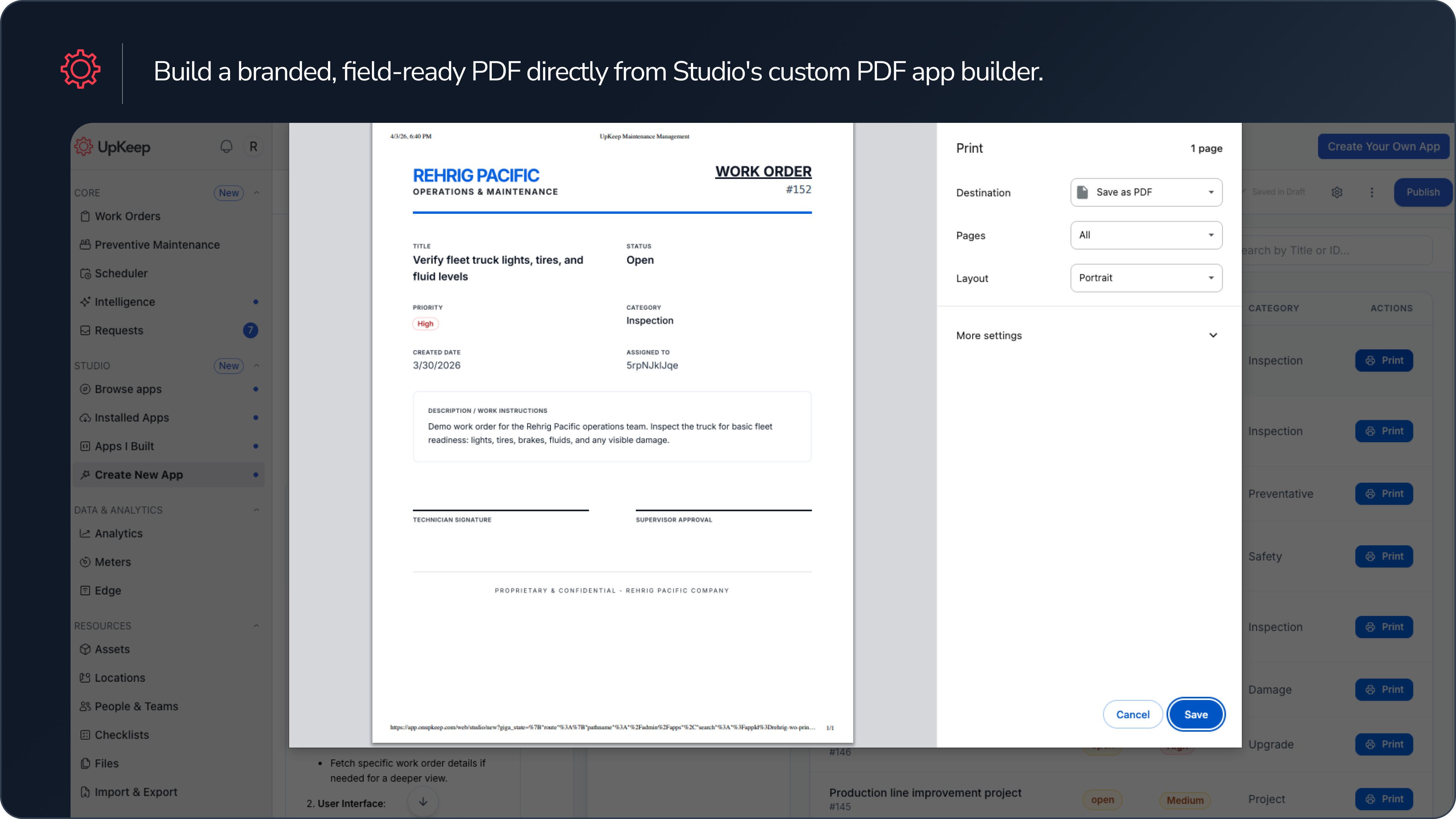 UpKeep Product Update: Studio Custom PDF Apps Are Here, Plus Nova AI ...