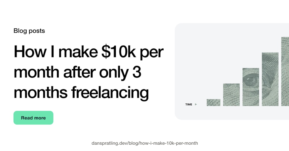 How I make $10k per month after only 3 months freelancing