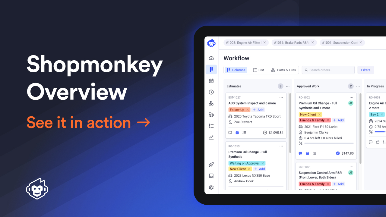 Schedule A Demo | Get a Personalized Demo | Shopmonkey