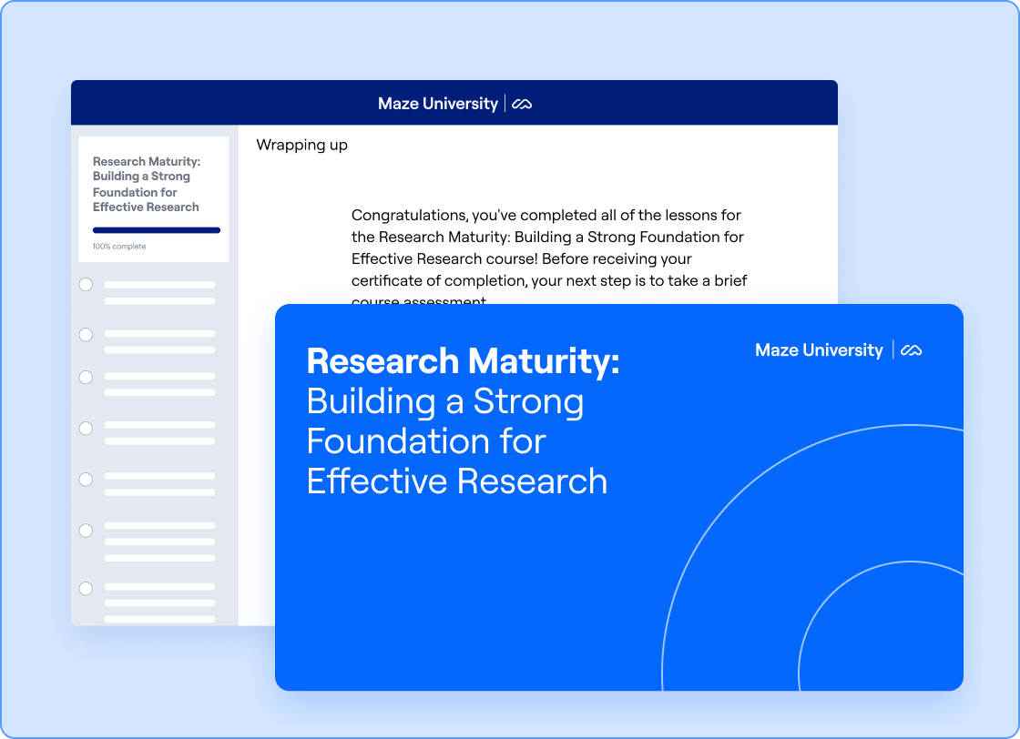 Research Maturity Quiz | Maze