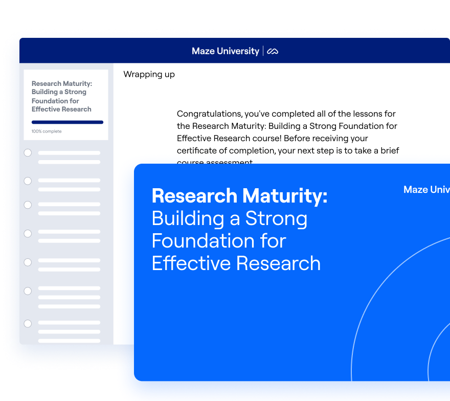 Research Maturity Model Report | Maze