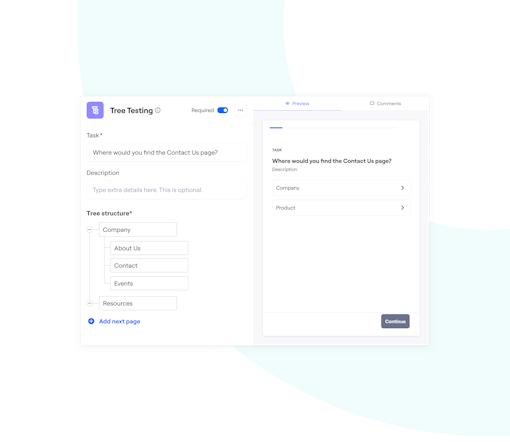 Tree Testing | Maze Features