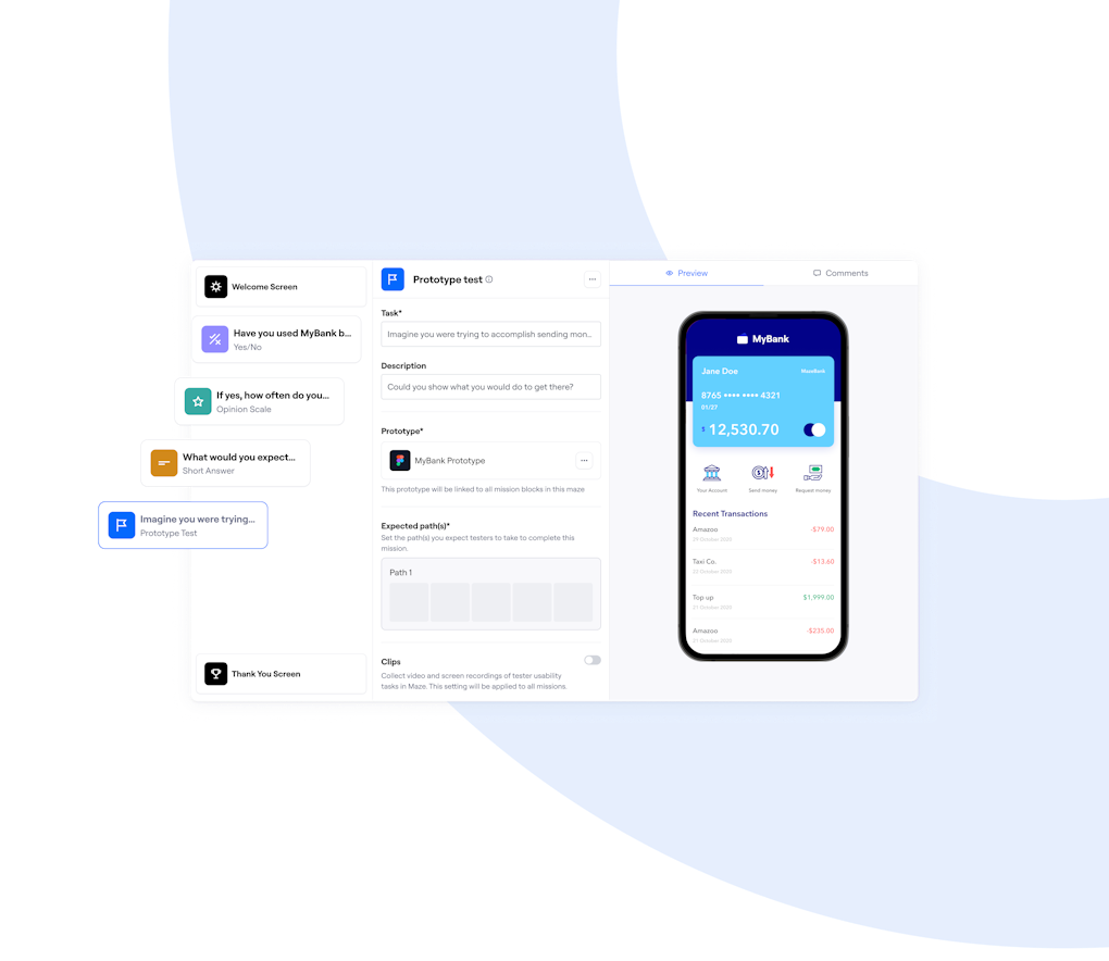 User research for Financial Services | Maze