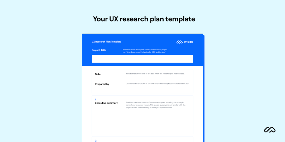 Essential Elements to Create a UX Research Plan | Maze