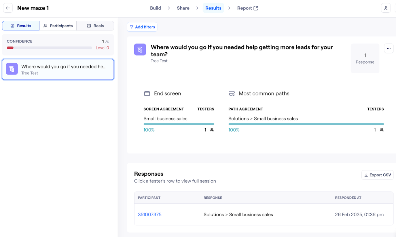 Tree Testing: Improve Information Architecture, Navigation & UX | Maze