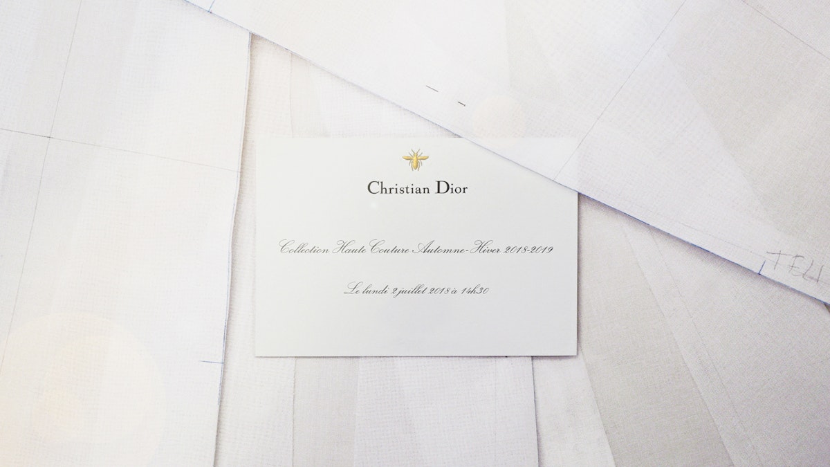 You're Invited: Christian Dior Haute Couture Fall 2018